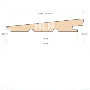 Siberian Larch Cladding Feather Edge Profile